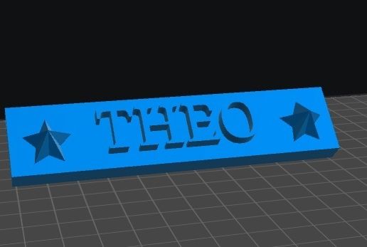 3D file Theo Nameplate 👾 ・3D printer model to download・Cults