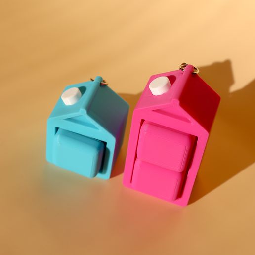 🥛 Milk Carton Keycap Clicker - Single and Double Clicker・ STL File for ...