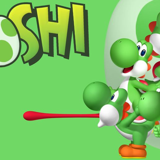 Free 3D file Yoshi 🎨 ・3D printing template to download・Cults