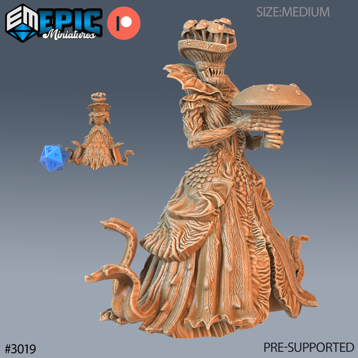 👸 Fungus Queen Mushroom ‧ DnD Miniature ‧ Tabletop Miniatures ‧ Gaming ...