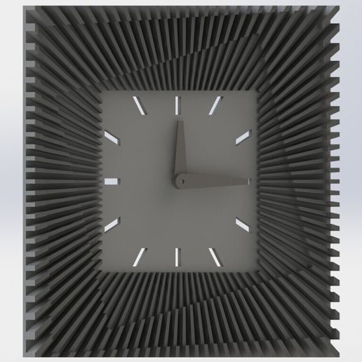 🕰️ Parametric Wall Clock 6・Free STL File for 3D printing・Cults