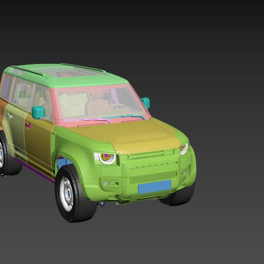 🚗 Land Rover Defender - 3D PRINTED RC CAR・ 3D File for 3D printing・Cults