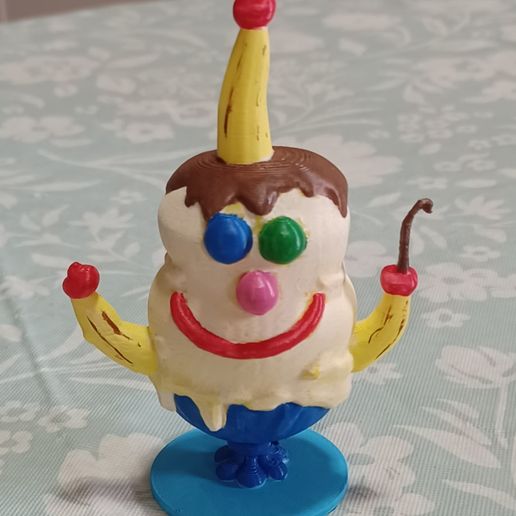 🍌 SpongeBob SquarePants Banana Split Ice Cream Figure・ STL File for 3D ...