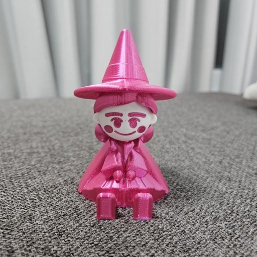 🧙‍♀️ Pink Witch – 3D Printable Cute Figurine・Free STL File for 3D ...