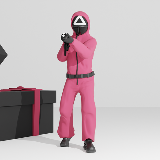 🦑 Squid Game Guard・Free STL File for 3D printing・Cults