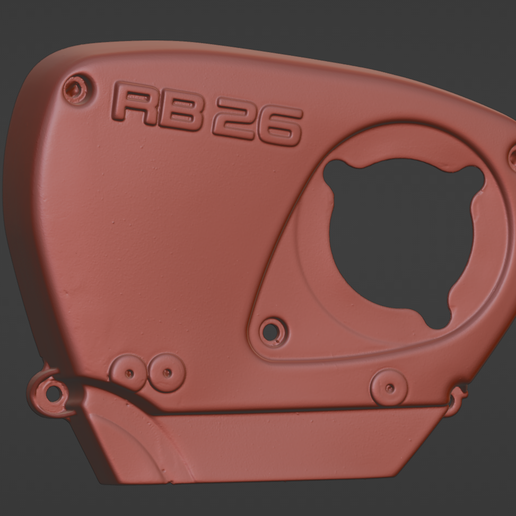 🩻 3d Scan Nissan RB26DETT Timing Belt Cover・ STL File for 3D printing・Cults