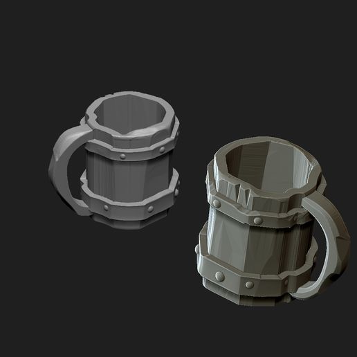 STL file Medieval Beer Mug 🍺 (OBJ)・3D printable model to download・Cults