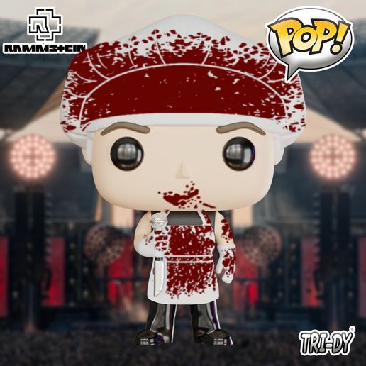 Archivo STL Funko Pop Till Lindemann Rammstein Cocinero Cuchillo 👫 ...