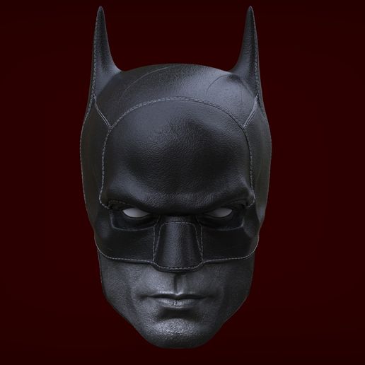 🐧 Robert Pattinson - Batman Head-Mask on・ STL File for ・Cults