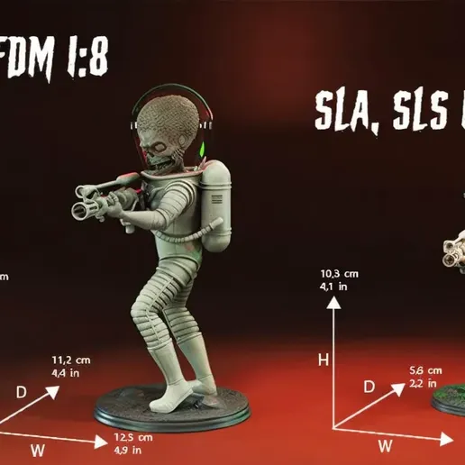 3D file Mars Attacks! Martian 🦹 ・3D printer model to download・Cults