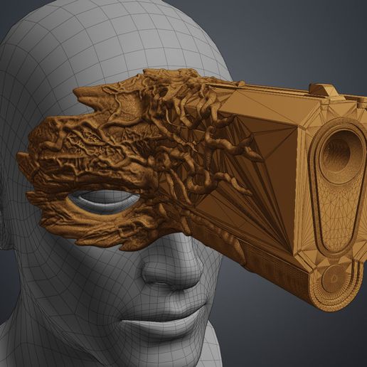 🔫 Gun Devil mask - Chainsaw Man・ 3D File for ・Cults