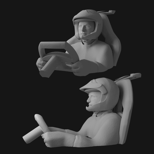 ♂️ Male rally driver・ STL File for 3D printing・Cults