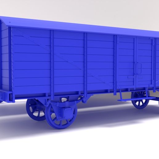 🛤️ Type GR20 railway wagon - close・ STL File for 3D printing・Cults
