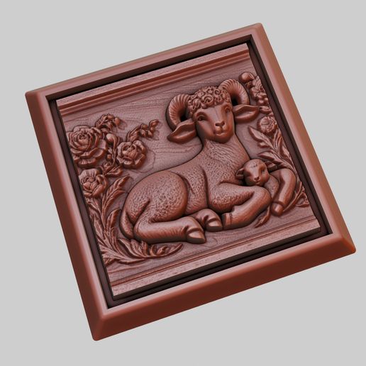 3D file Lamb Animal 3D Model for CNC Router Laser & 3D Printer 🖨️ ・3D ...