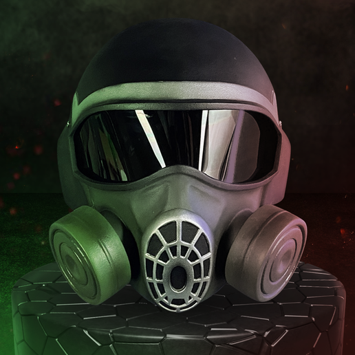 🪖 Stalker Clear Sky Gas Helmet・ OBJ File for ・Cults