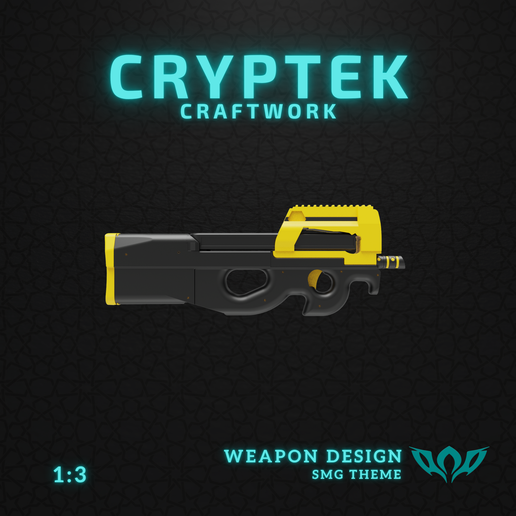 🔫 1:3 Miniature 01. FN P90 SMG Submachinegun - FN Herstal - Toy Replica ...