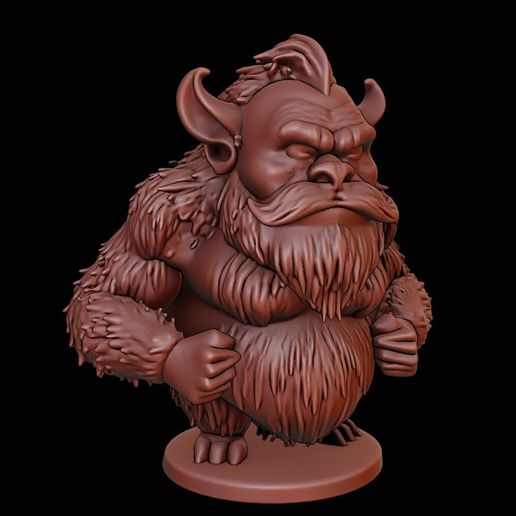 3D file Yeti Beast Bust 👤 ・3D printing template to download・Cults