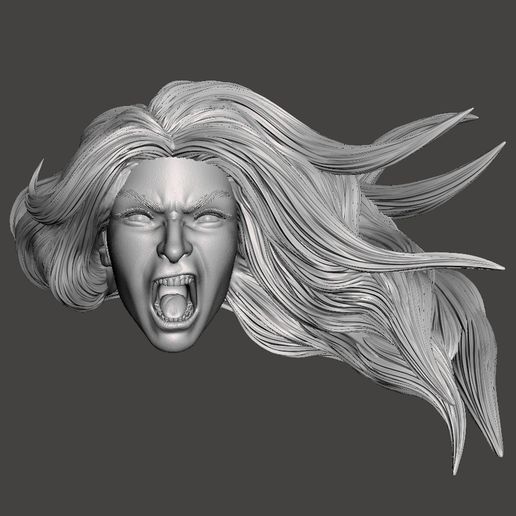 👾 Black Canary head sculpt HEADSCULPT・ OBJ File for 3D printing・Cults
