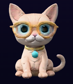 🐱 cat with glasses・Free STL File for 3D printing・Cults