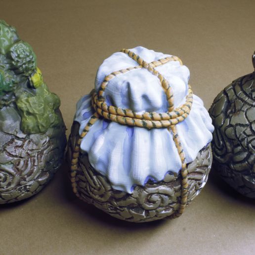 🪴 Cracked pot, Sleep pot, Fetid pot armas de elden ring・Archivo STL ...