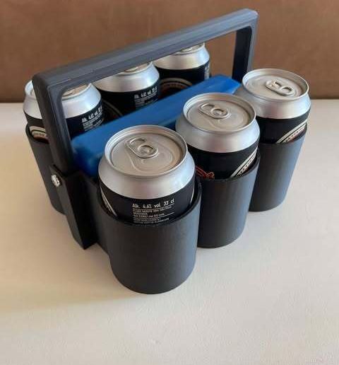 🍺 6 pack beer holder・ STL File for 3D printing・Cults