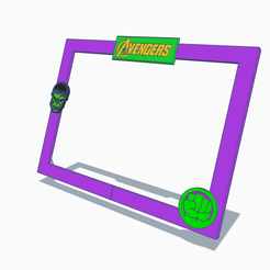 Download 5 3D models from AVENGERS" A4 photo frames listed by DAVE3434 ...