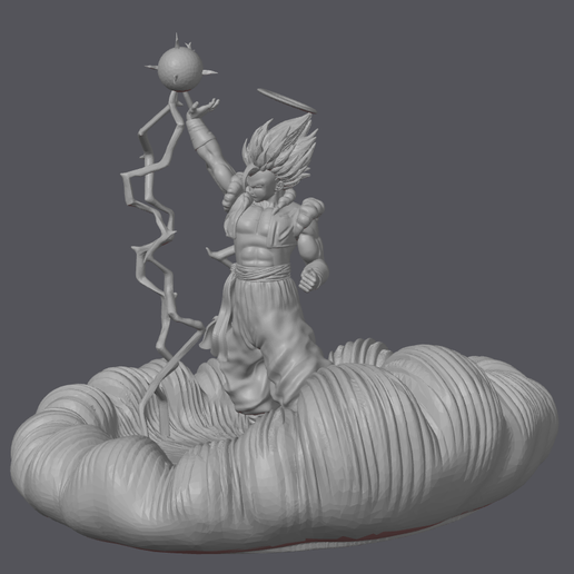 STL file 3D print model: Gogeta - Epic appearance from Dragon Ball 🐉 ...