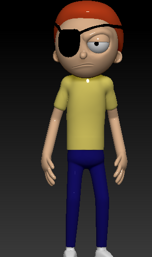 🗿 Evil Morty (fanart)・ STL File for ・Cults