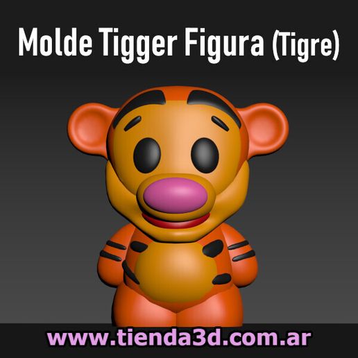 STL file Tigger Figure Mold 🪴 ・3D print model to download・Cults