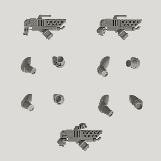 🔨 Infernal Pyrite Blasters・ STL File for ・Cults