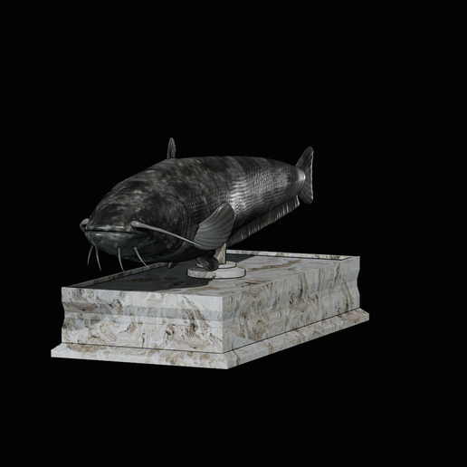 🐠 fish catfish / Silurus glanis with storage space / for 3d printing ...