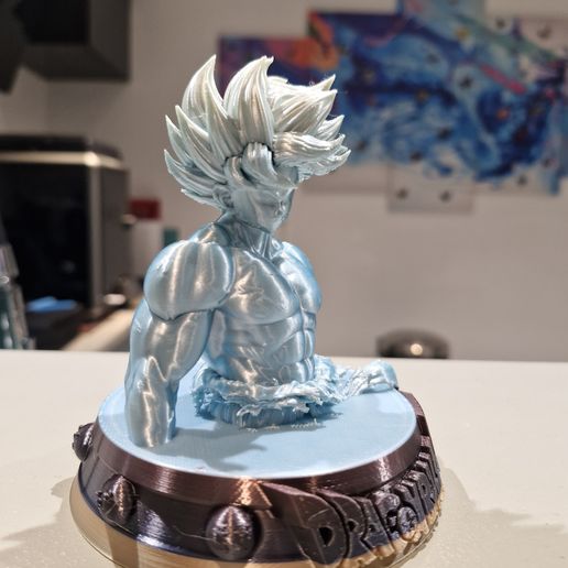 👤 Goku Super Sayan Namek V2 Bust Dragon Ball Z・ STL File for 3D ...