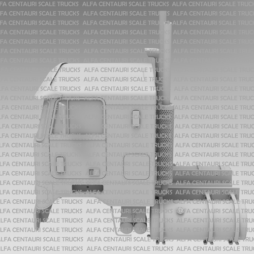 🚕 MACK CRUISE LINER 73 INCH 1973 1/14 SCALE CAB・ STL File for 3D ...