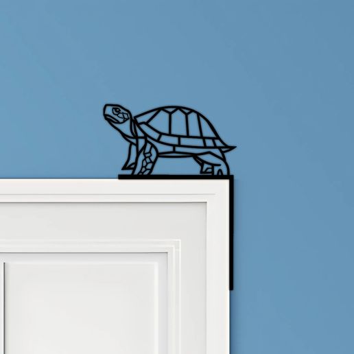 🐢 Turtle Door Corner Decor・ STL File for 3D printing・Cults