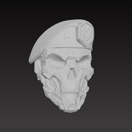 💀 infantryman skull・ STL File for 3D printing・Cults
