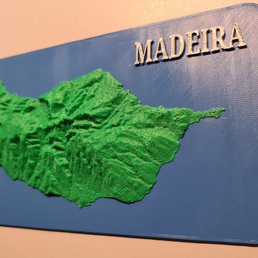 Archivo STL Mapa topográfico de Madeira 👽 ・Modelo de impresora 3D para ...