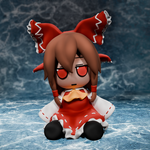 Файл 3D Reimu Hakurei - Touhou - Fumo 👾 ・Дизайн 3D принтера для ...
