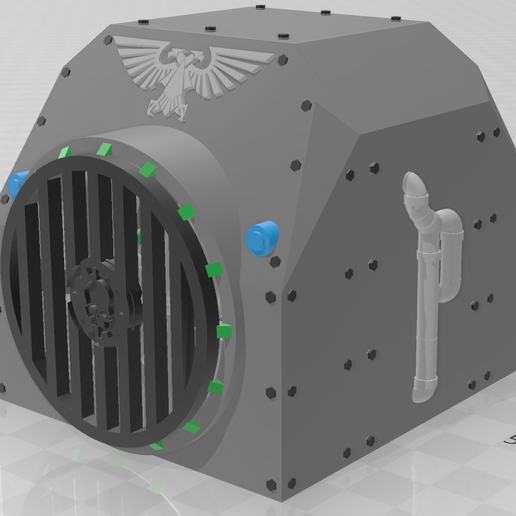 Free STL file Industrial Fans - Scatter Terrain - WH40k 🎲 ・Template to ...