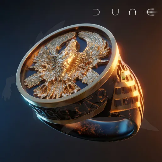 💍 DUNE 2 2021 2024 SIGNET RING OF ATREIDES 3D MODEL FOR COSPLAY・ STL ...