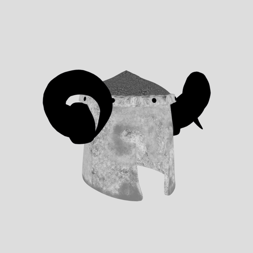 🪖 Horned Helmet・ STL File for ・Cults