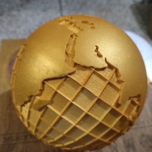 STL file Grid Globe for Desktop 🌍 ・Model to download and 3D print・Cults