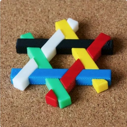 STL file Star of David puzzle ⭐ ・3D printing idea to download・Cults