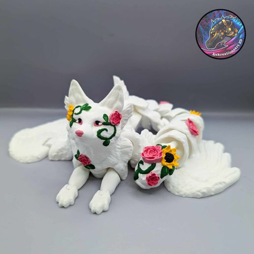 🦊 Flexi Fae Fox・ STL File for 3D printing・Cults
