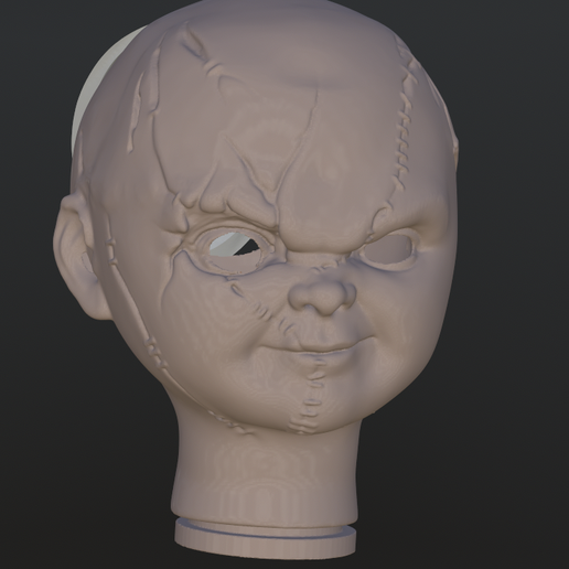 🎲 Chucky head・ STL File for ・Cults