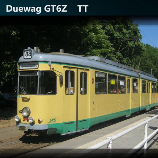 STL file Duewag GT6Z TT 🚋 ・Model to download and 3D print・Cults