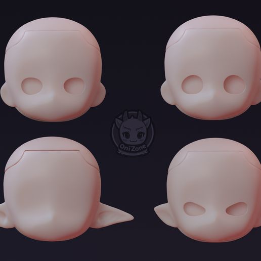 ♀️ Female BJD-Style Body for Nendoroid + 4 Custom Faceplates・ STL File ...