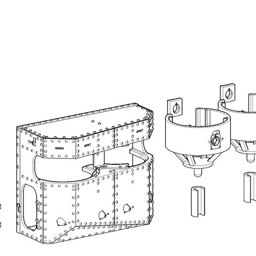 STL file MK II FEMALE TANK SPONSON ♀️ ・3D printable model to download・Cults