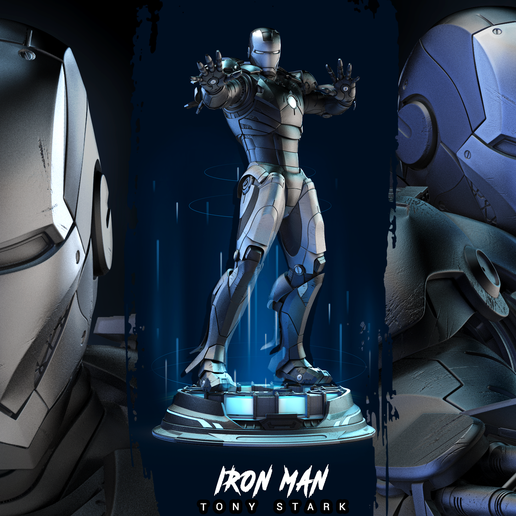 👨 Wicked Marvel Iron Man 2023 Sculpture: Tested and ready for 3d ...