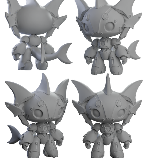 🦈 SHARK BOT・Free STL File for 3D printing・Cults