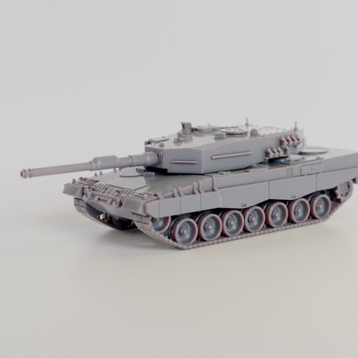 🐆 Leopard 2 A4 MBT・ STL File for 3D printing・Cults